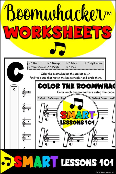 Learn To Read Notes With Boomwhackers® Music Worksheets Music Note Activities Learning Music