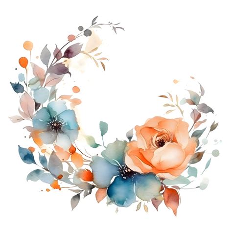 Flower Frame Designs Png