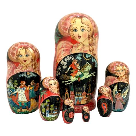 Large Nesting Dolls Traditional Stacking Set Housewarming T
