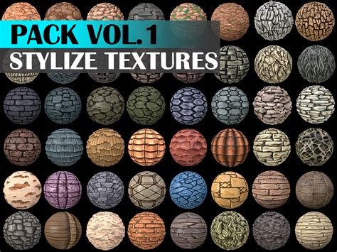 Artstation Stylized Texture Pack Vol 1 Game Assets