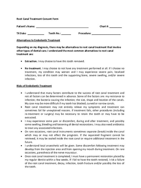 Fillable Online Informed Refusal And Consent Forms Dental Xp Fax