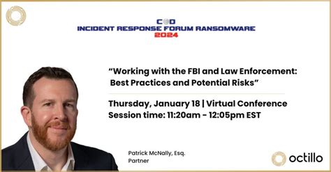 Patrick Mcnally Appeared On Panel At Incident Response Forum Octillo