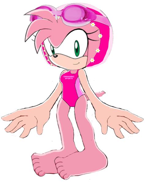 Sonic X Cosmic Rebirth Amy Rose Swimming Sports 3 By Danyviani On