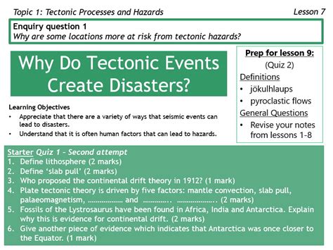 7 Why Do Tectonic Events Create Disasters Tectonics Edexcel A