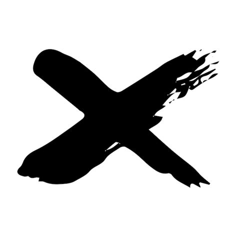 Premium Vector Hand Drawn Cross Mark Illustration Marker Wrong Sign