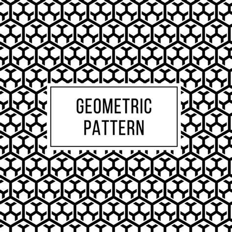 Premium Vector Vector Modern Geometric Monochrome Tile Pattern For
