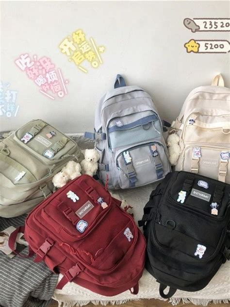 School Bag Female Ins Style Korean Version Lightweight Middle And High