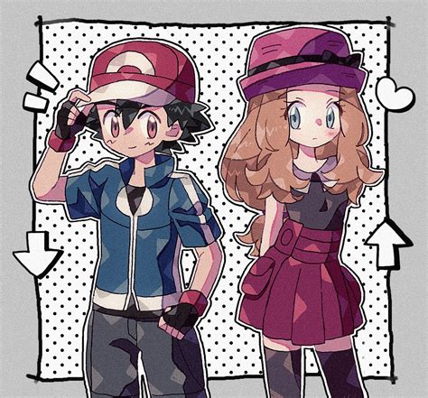 Ash Ketchum And Serena Pokemon And More Drawn By Mgomurainu Danbooru