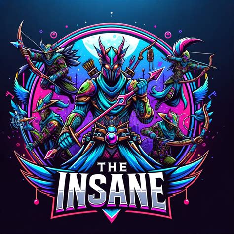 Guild The Insane Logo Generated By Ai Stock Illustration