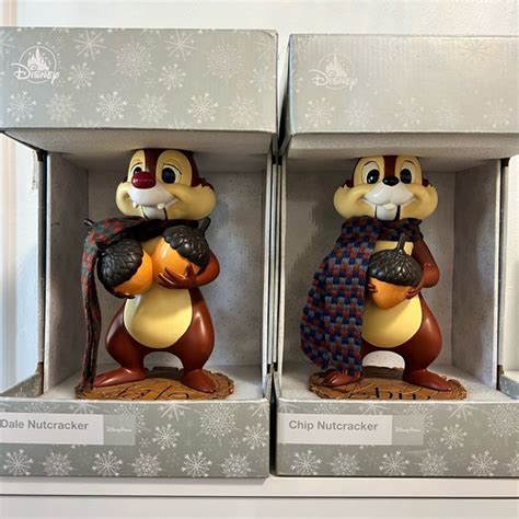 Disney Holiday Disney Chip And Dale Nutcracker Duo With Brown And
