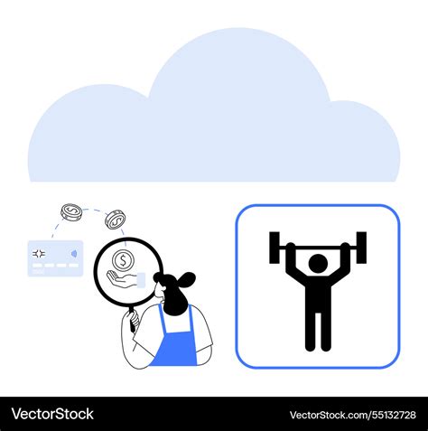 Cloud Computing And Digital Transformation Vector Image