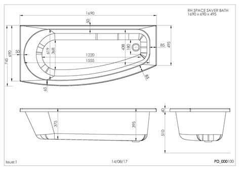 Space Saver Shower Bath Trojan Baths