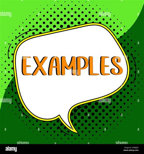 Text Caption Presenting Examples Word Written On Photo Sample Model To