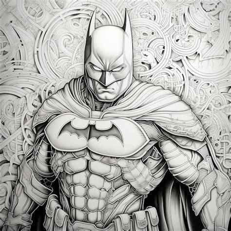 Premium Photo A Drawing Of A Batman Wearing A Cape