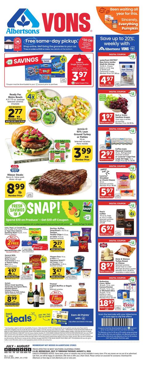Vons Weekly Ad July 31 August 6 2024 Weeklyads2