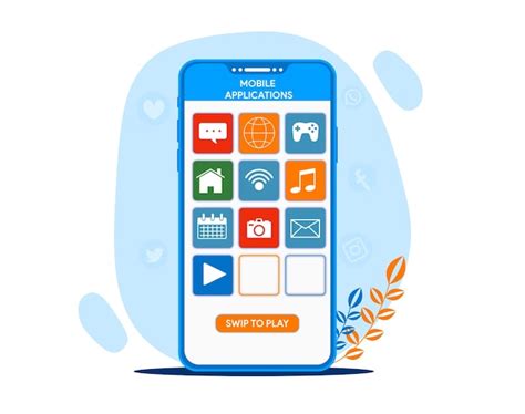 Premium Vector Vector Mobile Application Illustartion