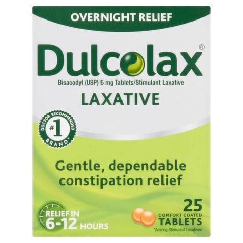 Dulcolax Laxative Tablets 25 Count Shoprite