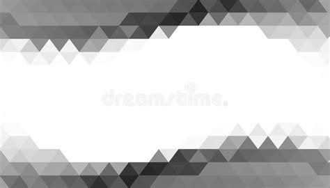 Abstract Grey Triangle Shape Banner With Text Space Stock Vector Illustration Of Lowpoly