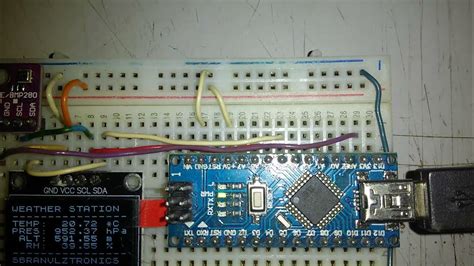 Arduino Nano Bme280 And Ssd1306 Oled Weather Station Youtube