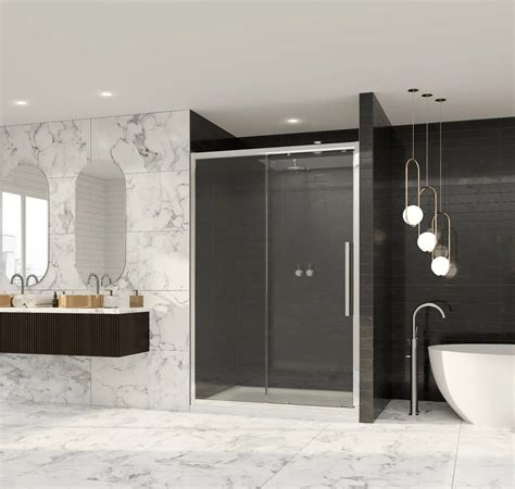 Coram Premier 8 1100mm Sliding Door Shower Enclosure Bathroom