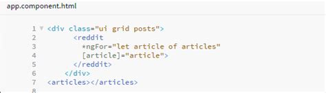 Angular Cant Bind To Article Since It Isnt A Known Property Of