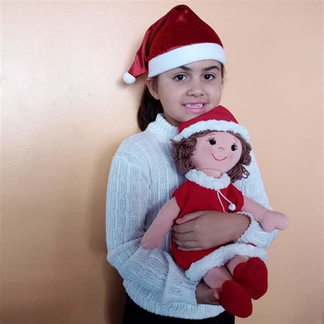 Boneca Tilim Natal Bebê Com Roupa De Natal Elo7