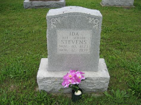 Ida Stevens Gravestone Immanuel Perryville Mo
