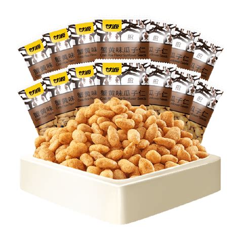 甘源蟹黄味瓜子仁：零食界的咸香新宠，一口一个停不下来！🦀🥜 新鲜葵花籽 淘宝百科网