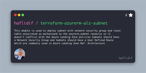 Terraform Module Azurerm Alz Subnet Azureviking Haflidis