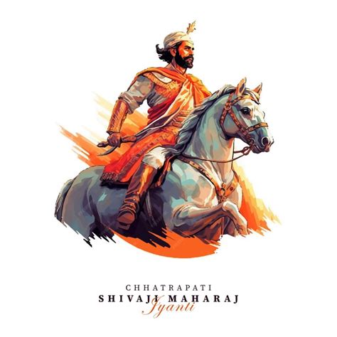 Premium Vector Vector Illustration Of Chhatrapati Shivaji Maharaj Chhatrapati Shivaji Maharaj