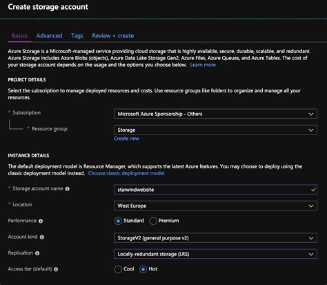 Static Website Hosting In Azure