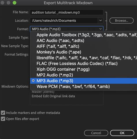 Exporting A Podcast As An MP3 In Adobe Audition Media Commons