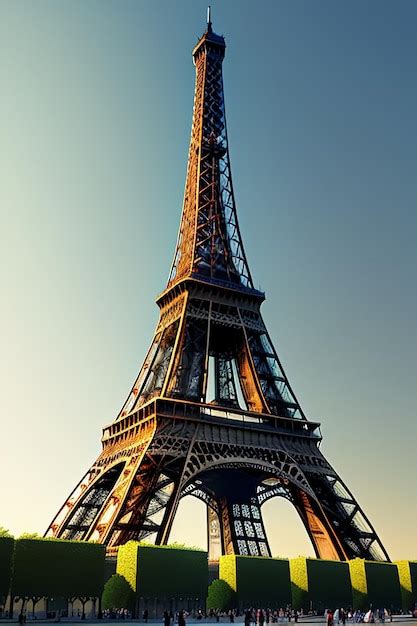 Torre Eiffel Edificio Icónico De Fama Mundial Famosa Atracción De Observación En Todo El Mundo