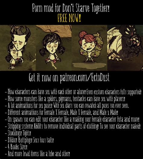 If Anyone Is Interested I Found An Open Source Sex Mod For Don T Starve