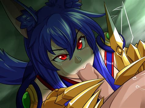 Rule 34 Blowjob Face Blue Eyes Claws Fellatio Hocen League Of Legends