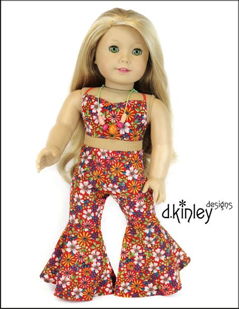 Dkinley Designs Bonita Bells Doll Clothes Pattern 18 Inch Dolls