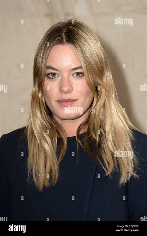 Camille Rowe Attends The Christian Dior Show As A Part Of Paris Fashion