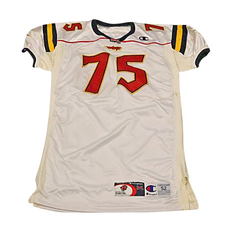 Sterling Palmer Orlando Rage 2001 Game Used Away Jersey Size 52 2 Lin