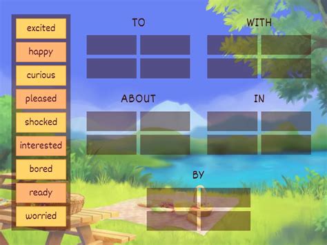 Unit 12 Adjective Preposition Group Sort