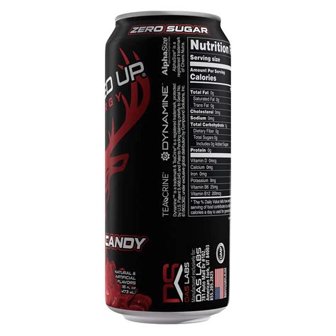 Bucked Up Zero Sugar Energy Drink - Cherry Candy - Shop Diet & fitness ...