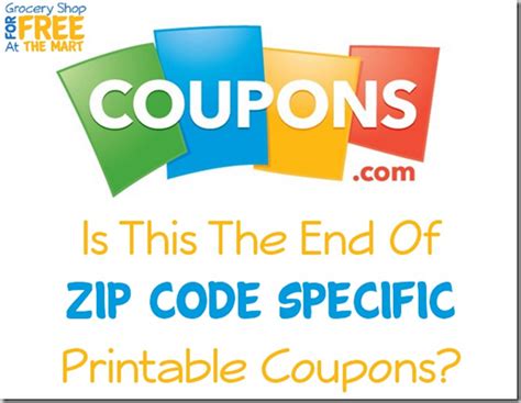 is this the end of zip code specific printable coupons