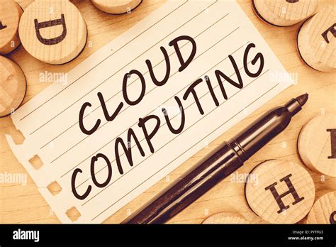 word writing text cloud computing business concept for use a network