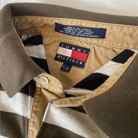 90s Vintage Tommy Hilfiger Polo Shirt Mutlicolour Depop