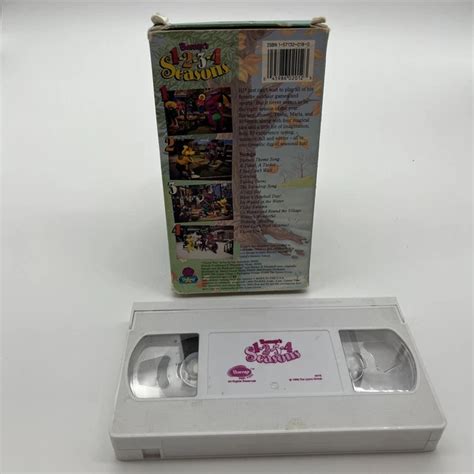 Barney Barneys 1 2 3 4 Seasons Vhs 1996 £478 Picclick Uk