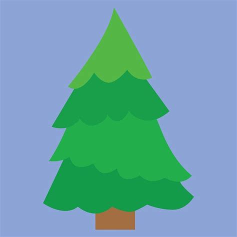 Premium Vector Christmas Tree Model Icon Illustration Background