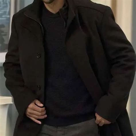 Dr Jackson Avery Greys Anatomy Black Wool Coat Leather Lineage