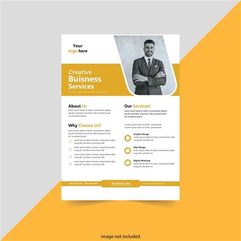 Premium Vector Simple Flyer Design Marketing Agency