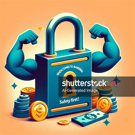 Flat Design Vector Style Image Safety Lock Ai Generated Image