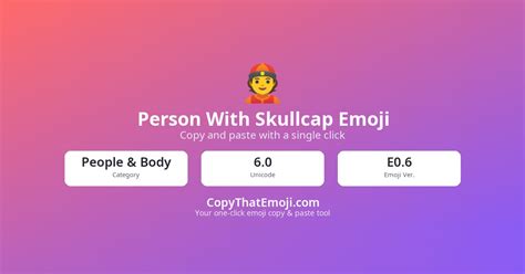 👲 Person With Skullcap Emoji U 1f472 — Meaning And Copy