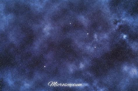 Premium Photo Microscopium Star Constellation Brightest Stars